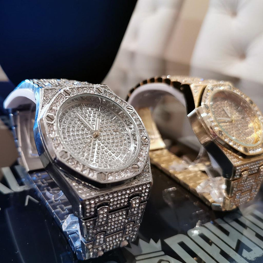 Combo 24K Gold Platedt Cuban Link Chain, Bracelet and Watch – Markus Dayan