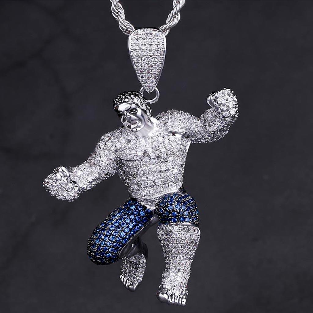 CUSTOM The Avengers-Green Hulk Pendant Necklace – Markus Dayan