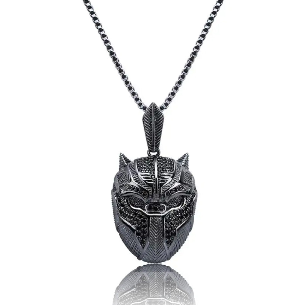 Iced Black Panther Mask Marvel Pendant – Markus Dayan