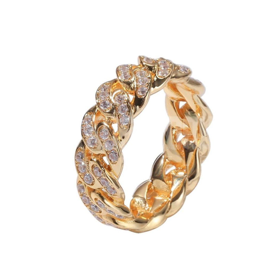 Iced Diamond Cuban Link Ring – Markus Dayan
