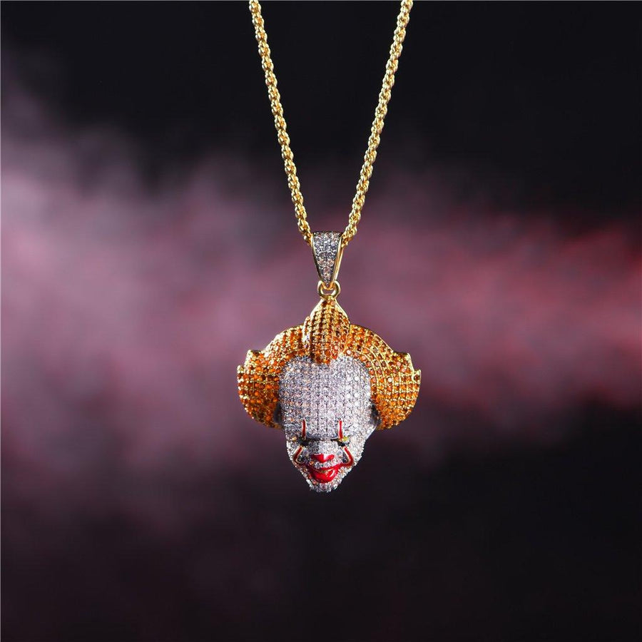 Iced Pennywise Clown Pendant 14K Gold – Markus Dayan
